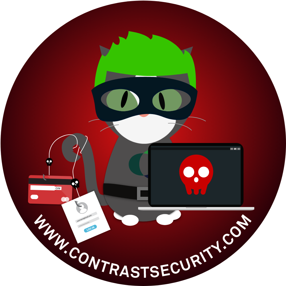 Contrast Security | Monthly Cat Sticker