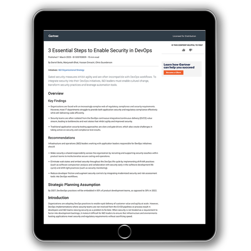 DevSecOps Platform Solutions | Contrast Security