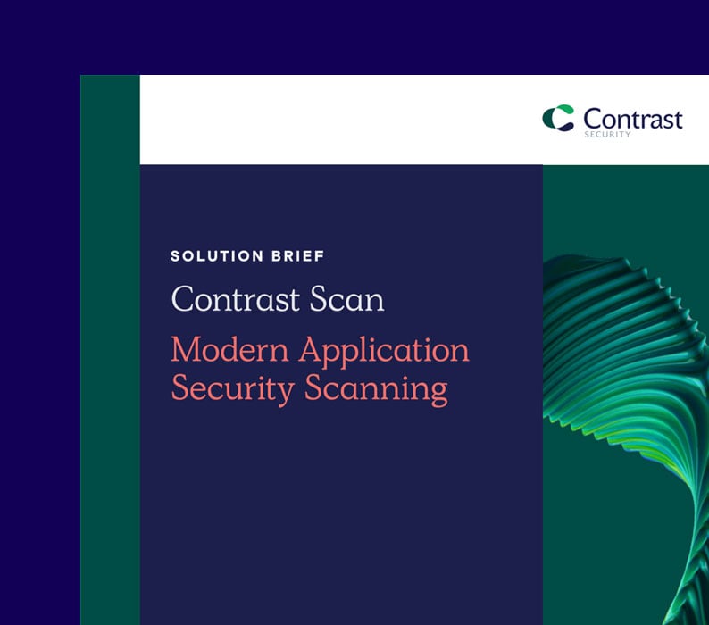 Contrast Scan | Code Scanning Tools | Contrast Security