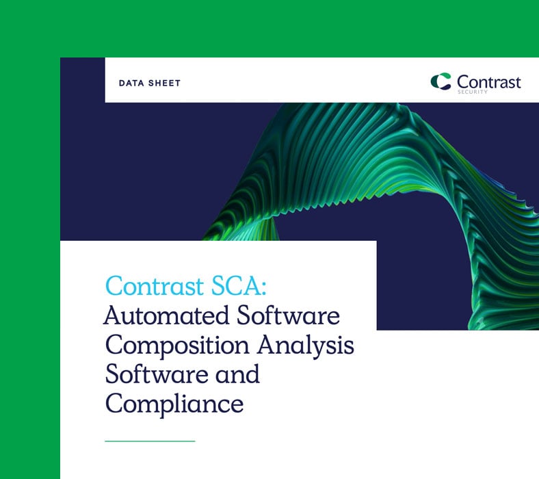 Contrast SCA | Software Supply Chain Visibility | Contrast Security